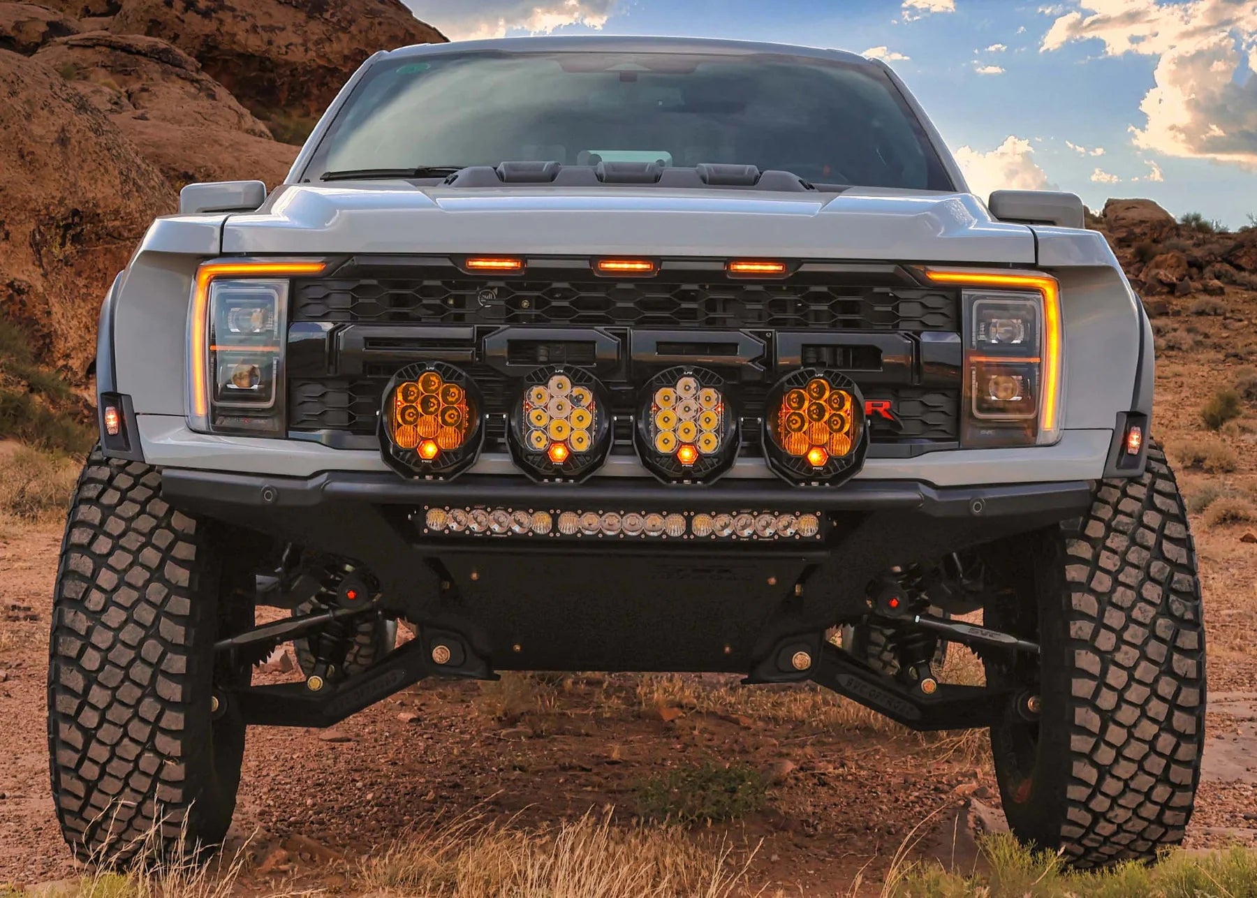 SVC OFFROAD GEN 3 RAPTOR R MOJAVE FRAME CUT BUMPER / WITH SVC HEAT EXC ...