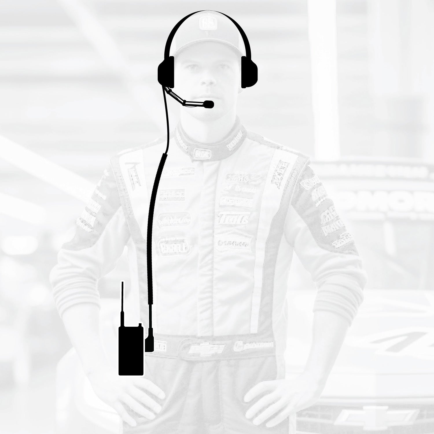 Crew Chief - H42 Spotter Headset and Rugged Handheld Radio Package - D ...