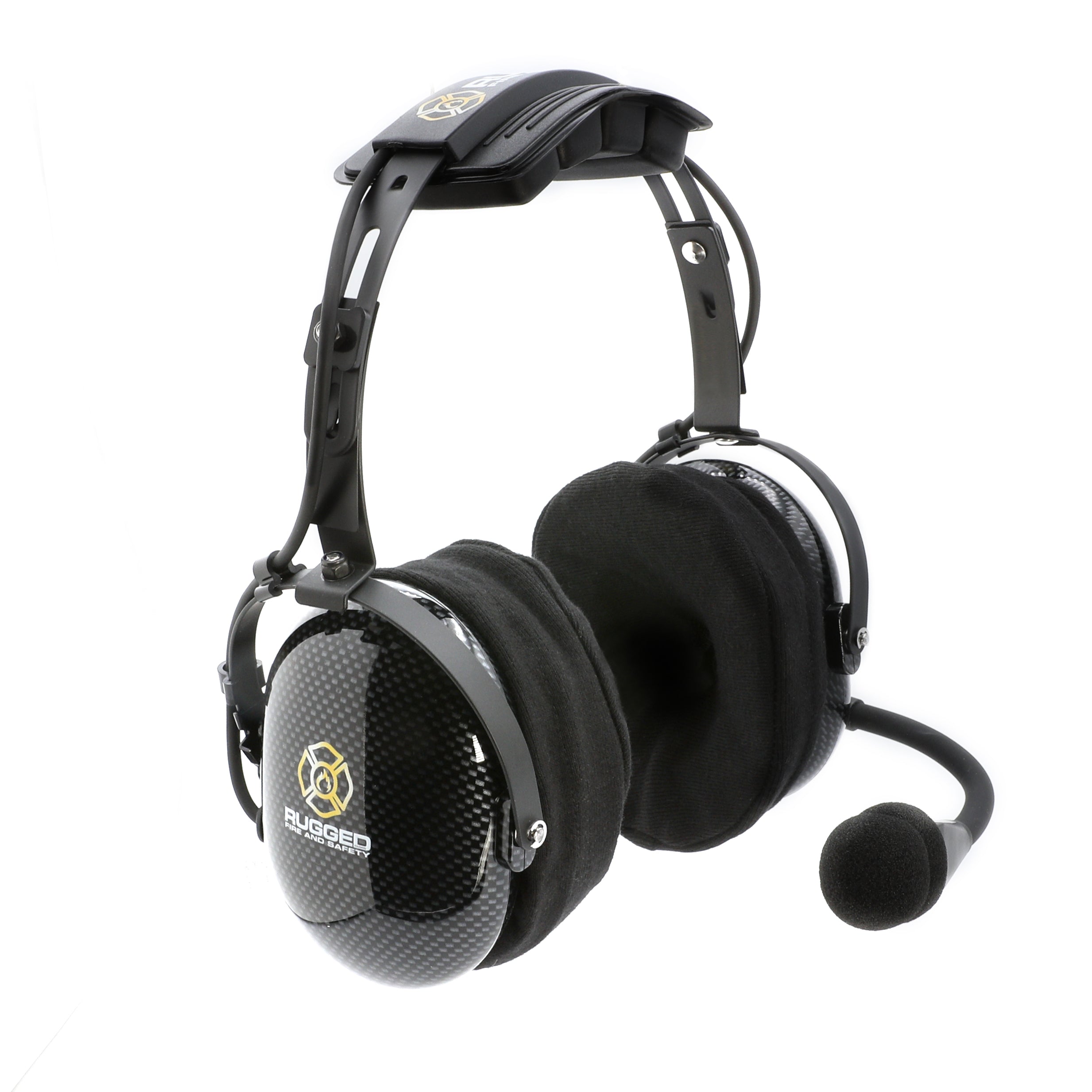 FHS Over-The-Head Fire Safety Industrial Headset With Mic On/Off Butto ...